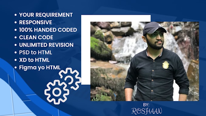 Convert Your Psd To Responsive Html Css By Roshantahir Fiverr