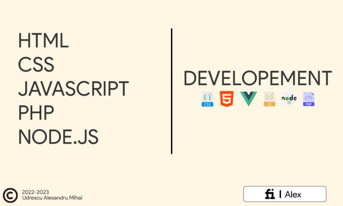 Do Vuejs Python Php Websites As A Full Stack Developer By Alexmihai04