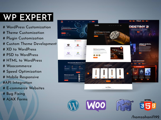 Do Anything Related To Wordpress Php Html Css Ajax Js Jquery By