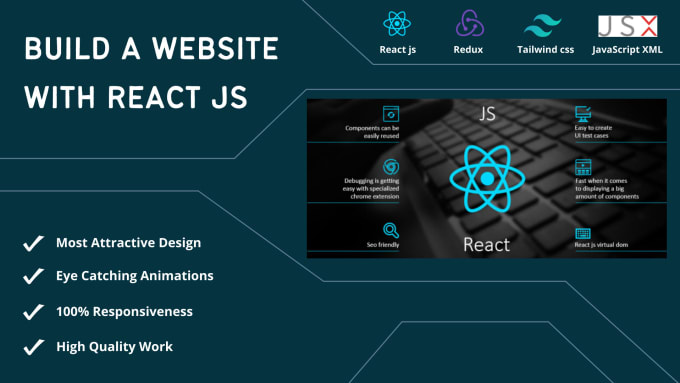 Be Your Html Css Javascript And Reactjs Developer To Build Responsive