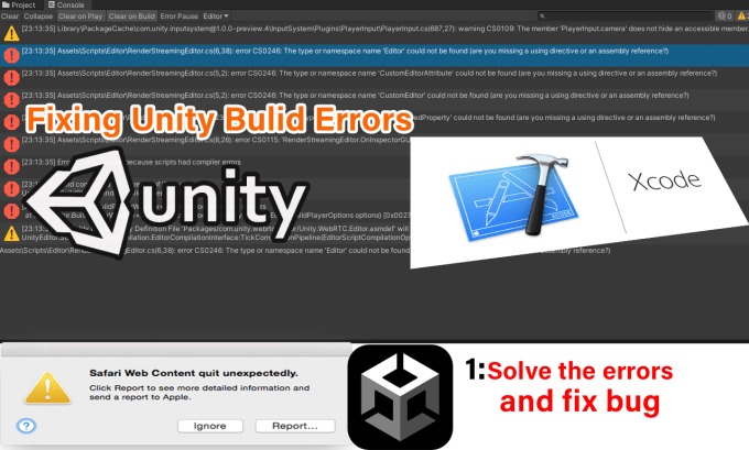 Fix Unity Error And Crashes Bug In Your Game By Syed Haseeb47 Fiverr