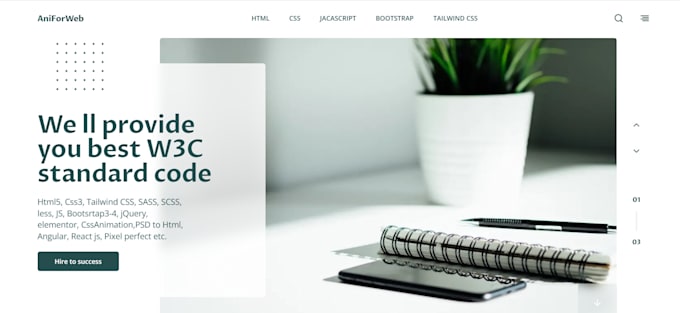 Be Your Front End Web Developer Html Css Bs Tailwind Css By Aniforweb