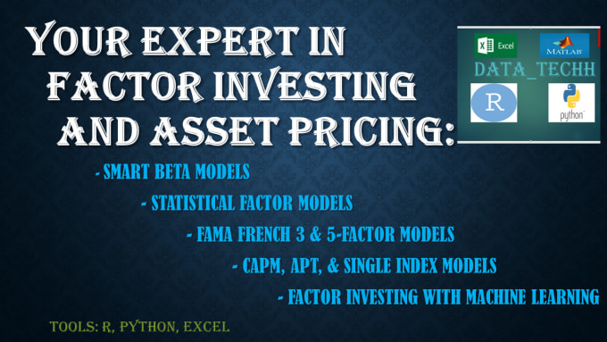 Do Fama French And Asset Pricing Projects In R Python Excel Or Matlab