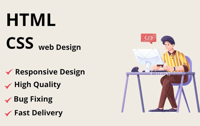 Do Responsive Website Using Html Css Bootstrap And Html Css Jquery Bug