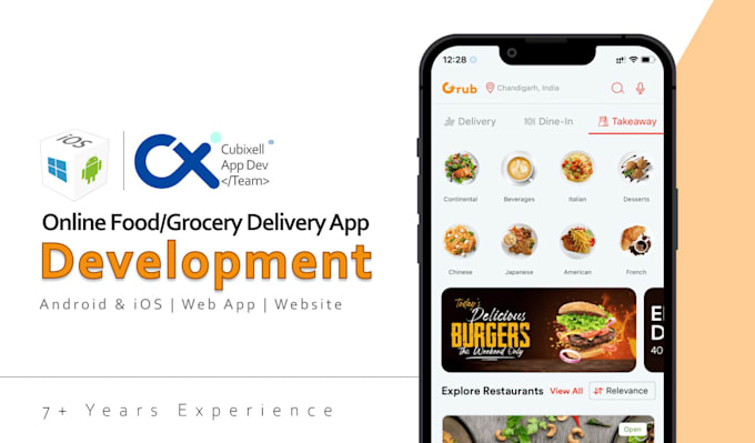 Develop An Online Grocery Or Food Delivery Android Ios Mobile App By