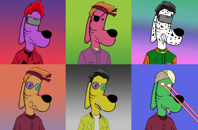 Create Base Character Traits Generates Nft Art Collection By