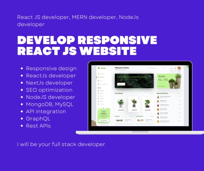 Do Django Python React Js Node Js Nextjs Websites Mern Api Rest