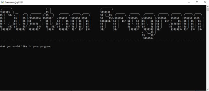 Write A Python Based Command Line Program By Jcp2203 Fiverr