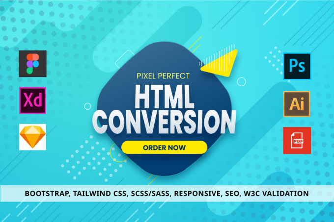 Convert Psd To Html Figma To Html Xd To Html Responsive With