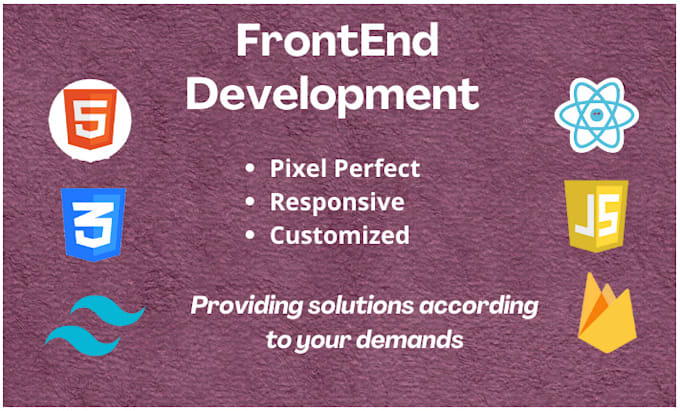 Design And Develop Frontend Websites Using React Js By Kaniz Fatema