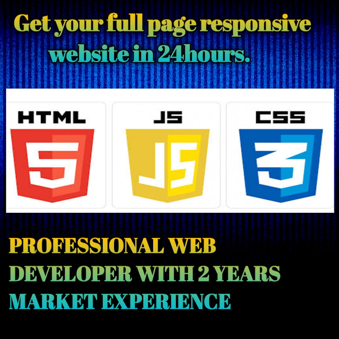Code Custom Html Css And Javascript For Responsive Websites By