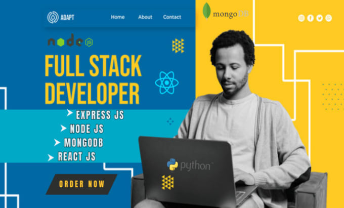 Be Your React Nodejs Expressjs Mongodb Full Stack Developer By Med