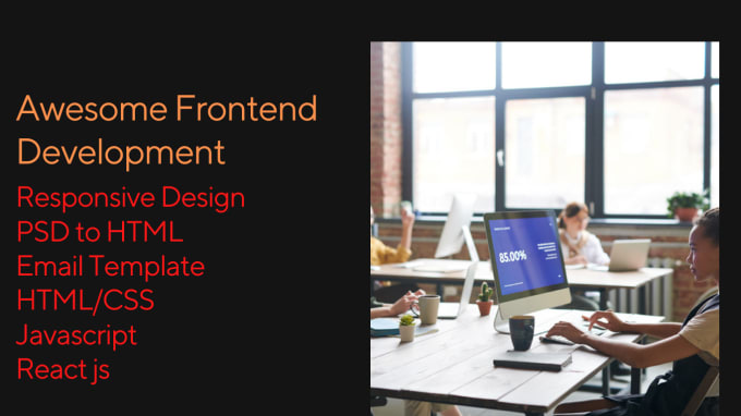 Do Front End Web Development In React Js Javascript Html Css By