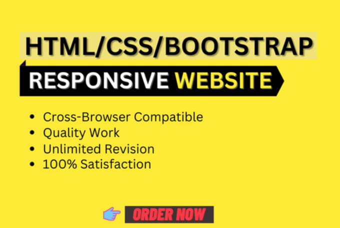 Do Responsive Website Using Html Css And Html Css Bug Fixing By
