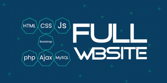 Make Full Website Using Php Javascript Css Html Bootstrap By Taleb123