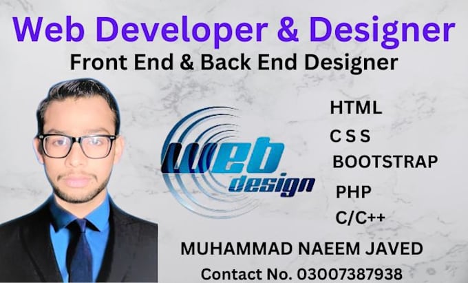 Be Your Front End Web Developer With Html Css Bootstrap And React Js By