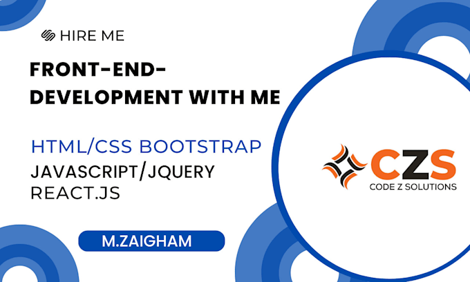 Be Your Frontend Developer Using Reactjs Html Css And Bootstrap By