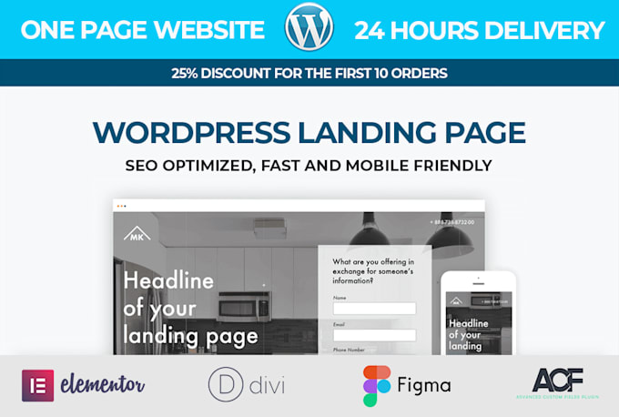 Build Responsive Wordpress Landing Page Design Advanced Custom Fields