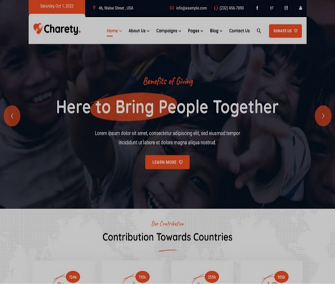 Build Nonprofit Charity Ngo And Donations Website By Coder Mohin Fiverr