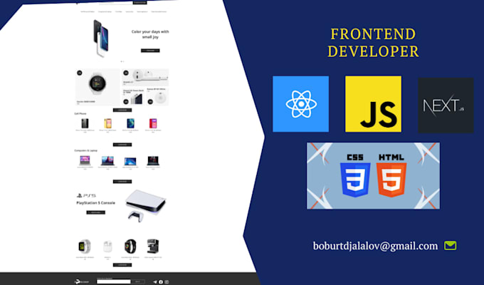 Convert Psd And Figma To Html And Css Js And Develop React By Boburdjalalov Fiverr
