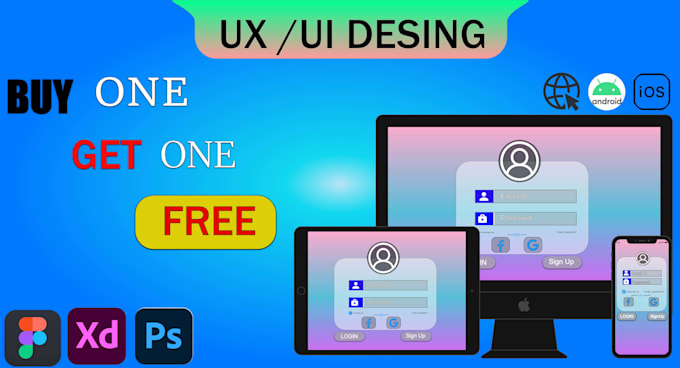Do Ux Ui Design Android Ios Mobile App Website By Akilaart1