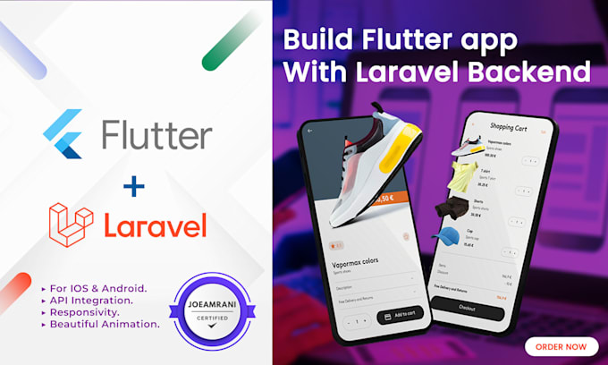 Build A Flutter App With Laravel Backend Projects By Zakariaamran