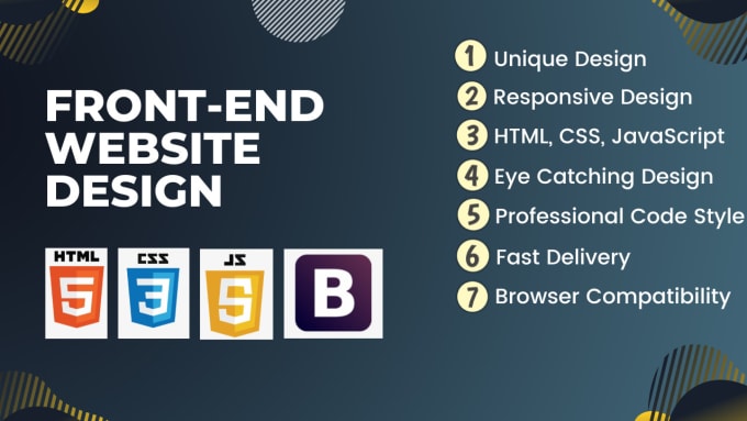 Be Your Frontend Web Developer Using Html Css Bootstrap And