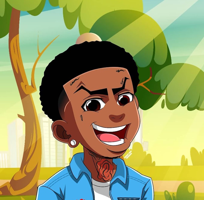 Draw Custom Boondocks Character And Cartoon Cover Art By