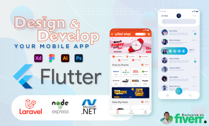 Develop Chat Application Using Flutter By Flutter Xpt Fiverr