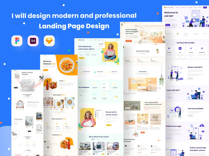 Transform Psd Figma Xd To Html Css Responsive Webpages By Sumraiz