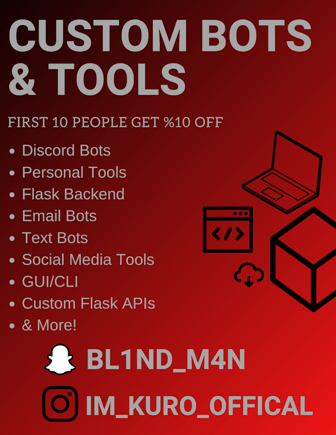 Make Custom Python Bots Or Tools By Im Kuro Fiverr