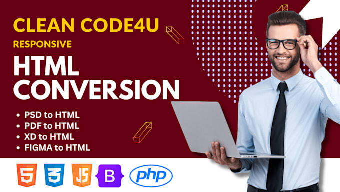 Be Your Front End Web Developer Using Bootstrap5 Html5 Css3 Java By