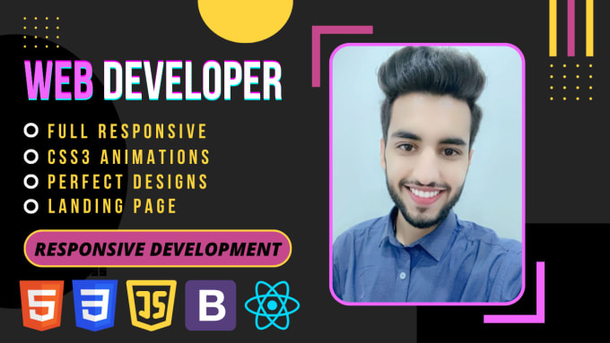 Create Websites Responsive In Html Css Javascript Bootstrap React