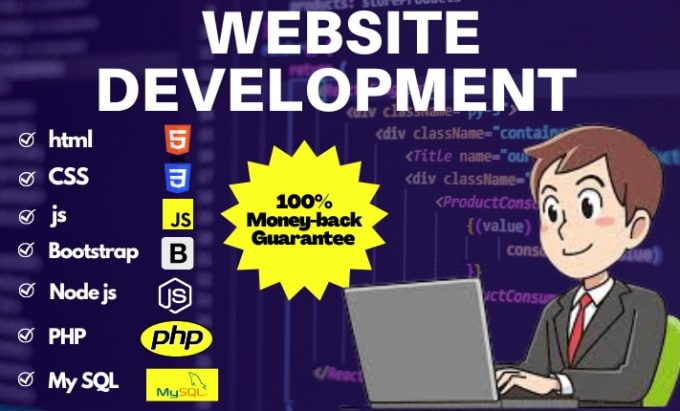 Do Website Development With Html Css Javascript Php And Boostrap By