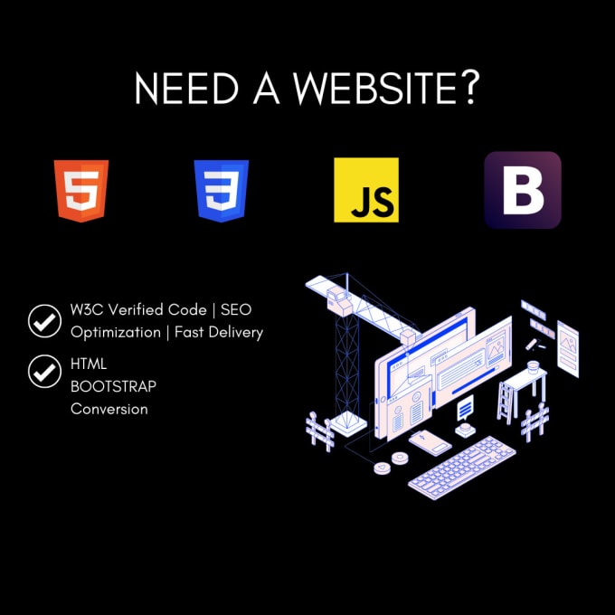 Front End Web Developer Using Html Css Js And Bootstrap By Mjones
