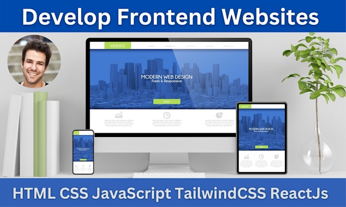 Create Responsive Frontend Websites In Html Css Javascript And