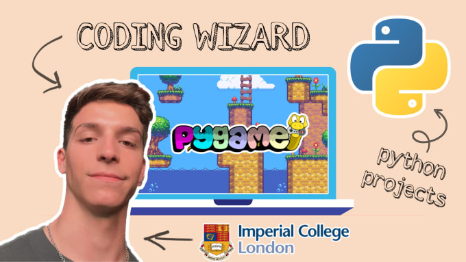 Build A Game In Python Using Pygame By Coding Wizard Fiverr