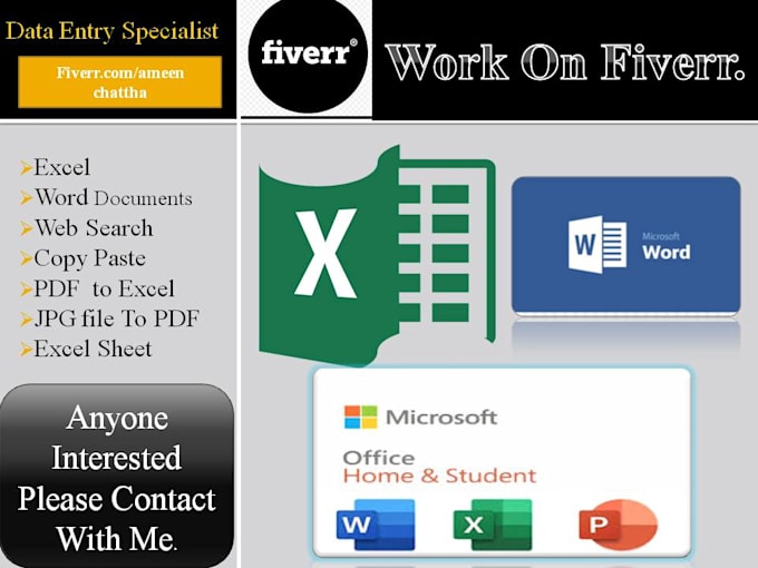 Do Typing Copy Paste Web Scraping And Excel Data Entry In Low Price