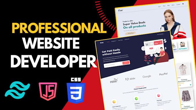 Be A Front End Web Developer In Html Css Tailwind And Javascript By