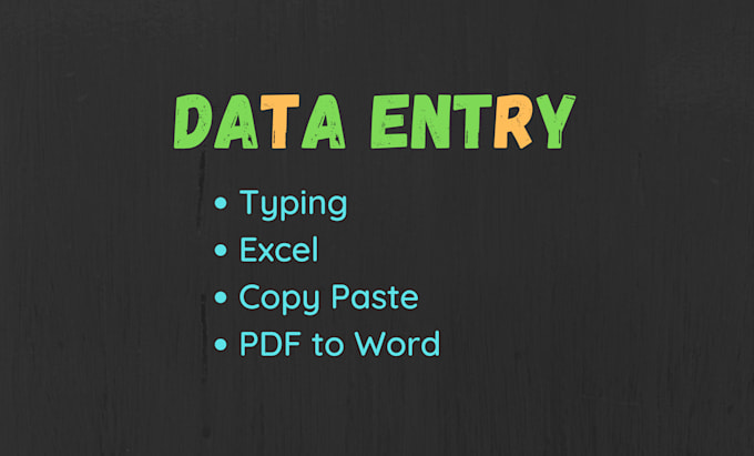 Do Data Entry Copy Paste Excel Pdf To Word By Ambika015 Fiverr