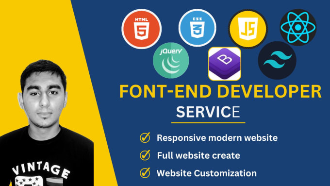 Create Custom Website With Html Css Javascript React Responsive Ui