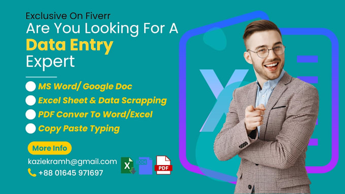 Do Data Entry Ms Excel Copy Paste Web Scraping By Dm King Kazi Fiverr