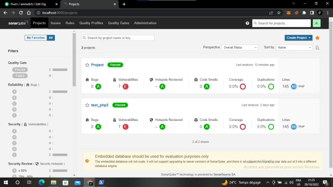 Setup Sonarqube Code Quality Check And Testing Your Code By Aminelich