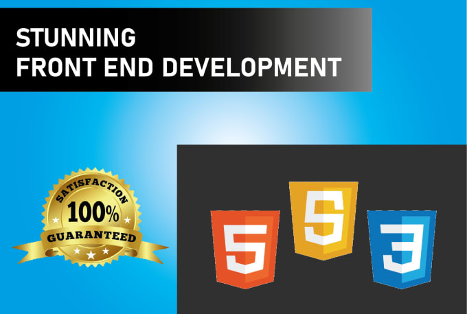 Do Frontend Web Development In Html Css Javascript Bootstrap By