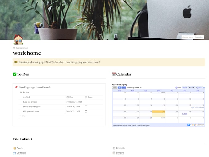 Perfect Your Notion Workspace By Qpmurphy Fiverr