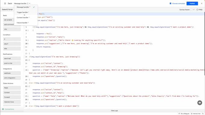 Create Custom Functions For Your Zoho Account Using Deluge Script By