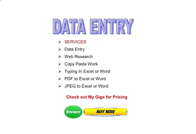 Data Entry Copy Paste Web Scraping And Excel Data Entry By