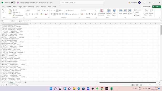 Excel Data Cleaning Excel Data Entry Data Cleanup Typing Page In