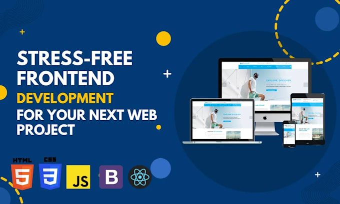 Your Frontend Developer Using React Html Css And Bootstrap By Naveed Fiverr