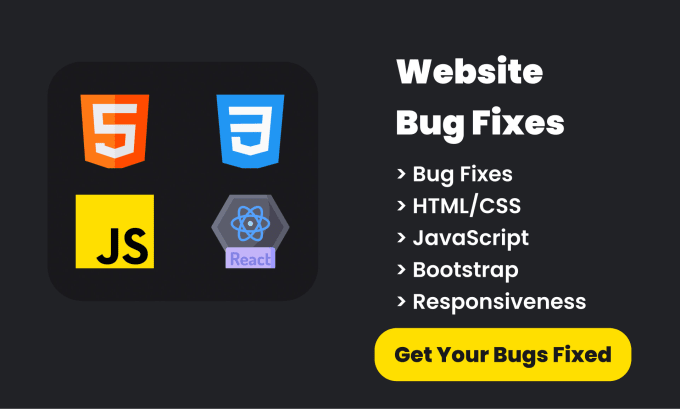 Do Html Css Bug Fix Fix Javascript Fix Responsive Design By Easy